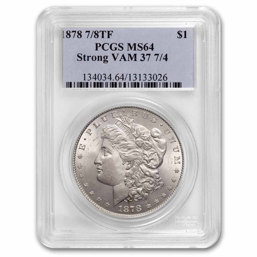 1878 (None) Phil Morgan Silver Dollar 7/8TF Strong Value - APMEX